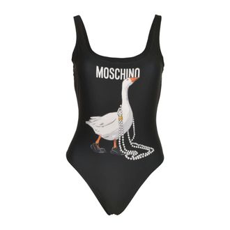 Moschino Femme, Maillots de bain, Noir, Taille: 40 FR Maillot de bain une pi&egrave;ce Goose