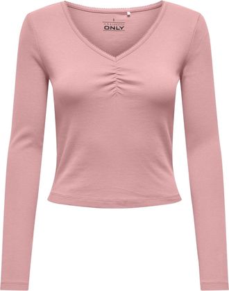 Only Onlbetty Life L/S Scallop V-Neck Cc JRS