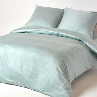 Homescapes Homescapes - Bio Bettw&auml;sche duck egg blue, 150 x 200 cm