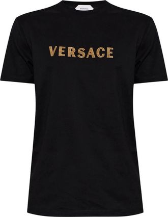 Versace T-shirt Avec Logo - Homme - Tops - Noir - Taille: 2XL
