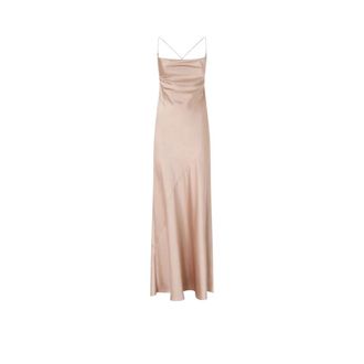 Pinko Pinko Leuchtturm Satin Kleid ss26 - - Dresses - Damen - Rosa - S