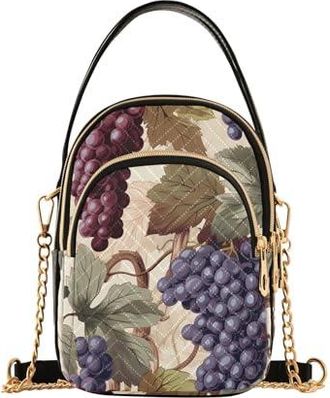 Mnsruu Sacs à bandoulière pour femme - Sac à dos à bandoulière avec sangle réglable - Violet raisin