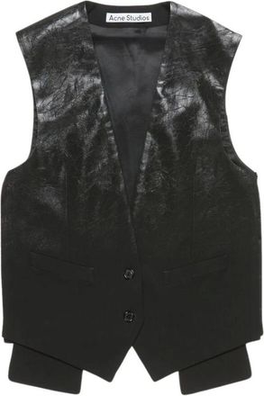 Acne Studios Femme, Vestes, Noir, Taille: 38 FR Degrad&eacute; Vest