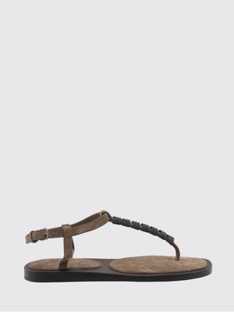 Brunello Cucinelli Sandales &agrave; Talons BRUNELLO CUCINELLI Femme couleur Marron