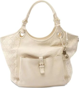 Dior cabas en cuir Cannage (2000) - Tons neutres