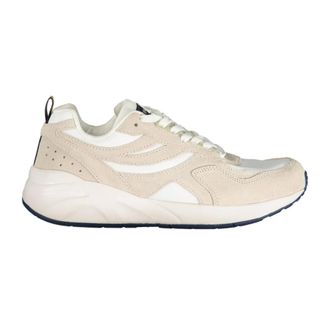K-Way Homme, Chaussures, Beige, Taille: 40 EU Baskets Beige Sportives avec D&eacute;tails Contrast&eacute;s