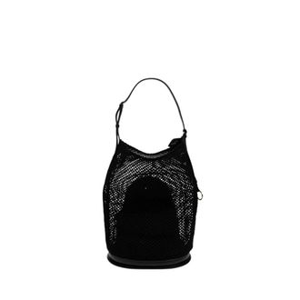 Alaia Gro&szlig;e Hip Bucket Bag - - Bags - Damen - Schwarzk - ONE SIZE