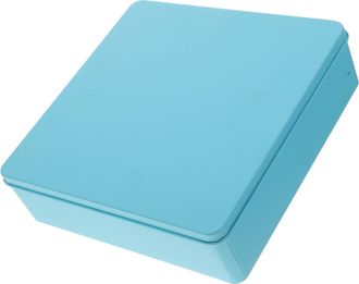 Garneck Quadratische Metall Aufbewahrungsdose mit Deckel Gro&szlig;e Blechdose f&uuml;r K&uuml;che und Haushalt Staubdichter Bonbonbeh&auml;lter Extra Gro&szlig;er Stauraum Blau