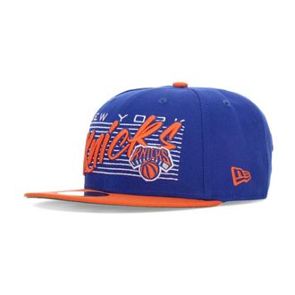 New Era unisex, Accessoires, Bleu, Taille: S Casquette à visière plate NBA Team Wordmark