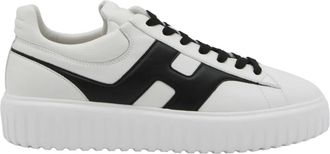 Hogan Low-Top Sneaker - White Hogan Sneakers With Bold Black Design - Gr. 10_5 - in Wei&szlig; - f&uuml;r Damen