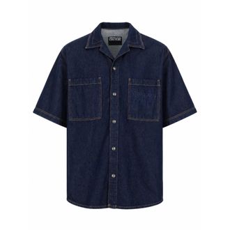 Versace Jeans Couture Short Sleeve Shirts - - Shirts - Herren - Blau - L
