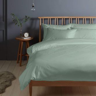 Pizuna Meeresschaum Bettw&auml;sche 160x210 Schweizer Bettbezug und 1 Kissenbezug 65x100, 400 Fadenzahl Langstapel Bettbezug 160x210, Satin 100% Baumwolle 2 St&uuml;ck