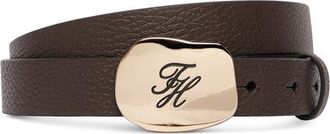 Tommy Hilfiger G&uuml;rtel Th Plaque 2.5 Pebble AW0AW19152 Braun