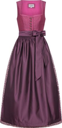 N&uuml;bler Dirndl N&Uuml;BLER Dirndl lang Gerit, Damen, Gr. 48, EURO, lila (beere), Obermaterial: 100% Polyester PES., Kleider, Topseller