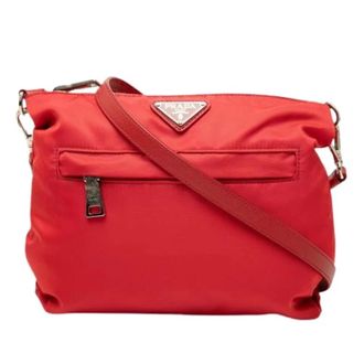 Prada Pre-owned Nylon Crossbody Bag - - Pre-owned - Damen - Rot - ONE SIZE