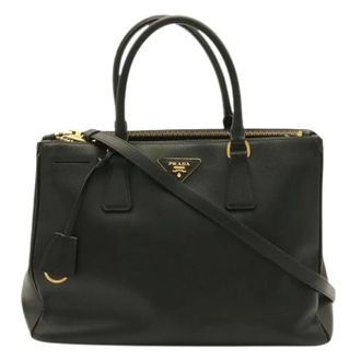 Prada Pre-owned Sacoche Saffiano Lux 2way - Femme - Pre-owned - Noir - Taille: ONE Size