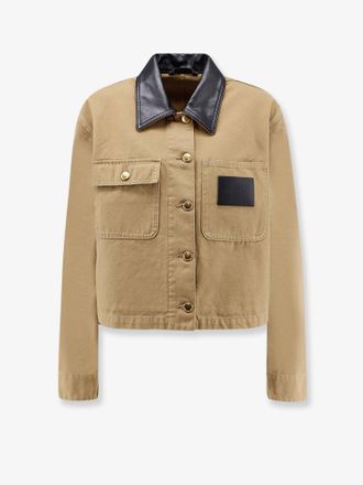 Balenciaga Workwear Cropped Canvas Jacket - BALENCIAGA - gender_Woman