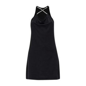 Misbhv Misbhv, Femme, Robes, Noir, Taille: 42 FR Chain-detail Halterneck Dress