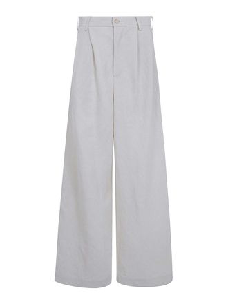 Uma Wang Pantalons D&eacute;contract&eacute;s - Blanc