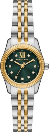 Michael Kors Lexington MK4986 Damenarmbanduhr mit gr&uuml;nem Ziffernblatt 26mm