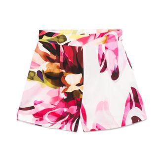 AMOTEA Rubinrosa Plissierte Shorts - - Shorts - Damen - Mehrfarbig - L