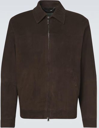 Canali Veste blouson en daim