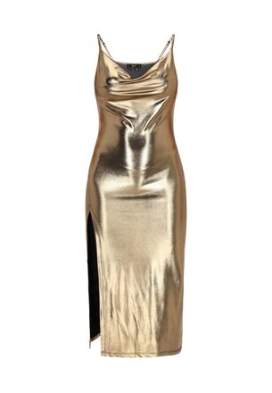 Faina Kleid Frauen Gold