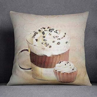 Bonamaison Le Jardin du Lin Kissenh&uuml;llen, Cotton, Mehrfarbig, 45x45