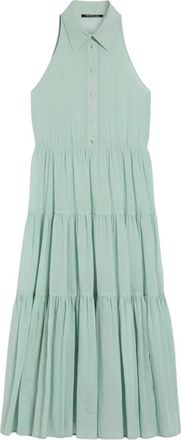 Pennyblack Femme, Robes, Vert, Taille: 40 FR Robe Chemise &agrave; Volants