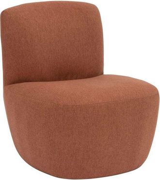 Atmosphera Atmosphera - Chauffeuse Leone rose terracotta cr&eacute;ateur dint&eacute;rieur