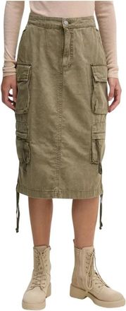 Alpha Industries Femme, Jupes, Vert, Taille: 36 FR Midi Skirts