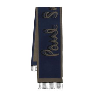 Paul Smith Homme, Accessoires, Bleu, Taille: ONE Size Faded Int Jacq Scarf