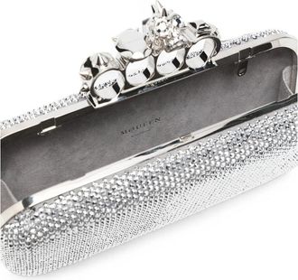 Alexander McQueen Knuckle Clutch - Silver