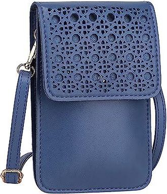 Generic Ensemble de sacs à main creux avec grand écran double couche en treillis pour femme, BU1., Taille unique