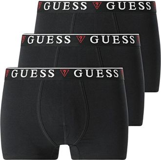 Guess Schwarze Boxershorts mit Stretch-Passform - - Underwear - Herren - Schwarzk - S