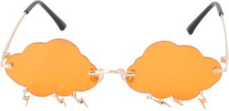 BESTONZON Lunettes de Soleil sans Monture Effet Larme pour Femme Protection Uv400 Accessoire L&eacute;ger Adapt&eacute;es aux F&ecirc;tes et Photos Originales