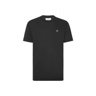 Philipp Plein Rundhals-T-Shirt Hexagon - - Tops - Herren - Schwarzk - L