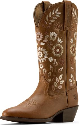 Ariat Womens Heritage Meadow R Toe Western Boots in Toasty Tan, B Medium Width, Size 42.5, by Ariat