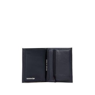 Saison 1865 Kartenetui aus Leder - Blau