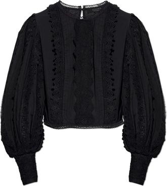 AllSaints Femme, Blouses et Chemises, Noir, Taille: 40 FR Hart Top