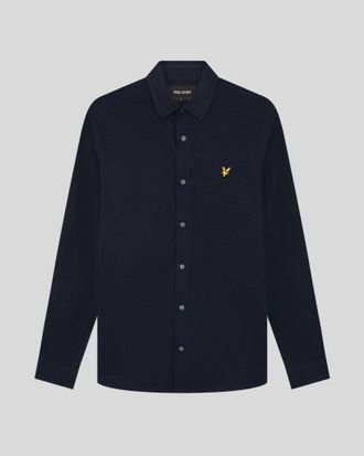 Lyle & Scott Baumwoll-Oxford-Jersey-Hemd