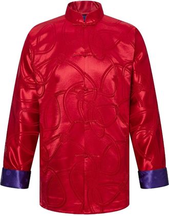 Shanghai Tang Zweifarbige Tang Jacke - Rot