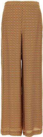 Michael Michael Kors pantalon palazzo &agrave; motif g&eacute;om&eacute;trique - Tons neutres
