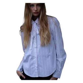 Designers Remix Collection Femme, Blouses et Chemises, Blanc, Taille: 40 FR Ray Bow Shirt