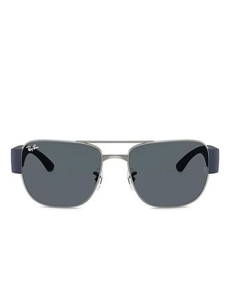 Ray-Ban lunettes de soleil à monture rectangulaire - Gris