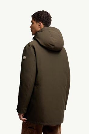 Moncler Hooded Parka Coat - Olive