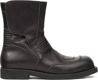 Maison Margiela Homme, Chaussures, Noir, Taille: 44 EU Bottes noires à bout rond cheville