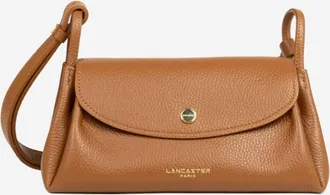 Lancaster Umh&auml;ngetasche Lancaster Sac trotteur A rabat aimant M Accordon Double Camel - In - Orange