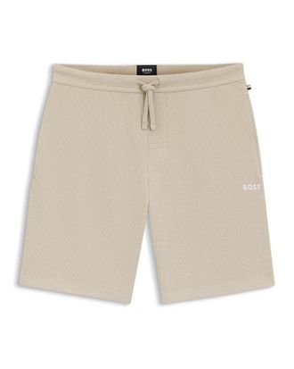 HUGO BOSS Homewear-Shorts aus einem Baumwoll-Mix mit Waffelstruktur in