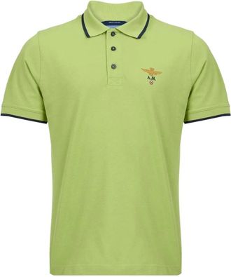 Aeronautica Homme, Tops, Vert, Taille: XL Polo In Piqu&eacute; Di Cotone 261Po1308Up00082
